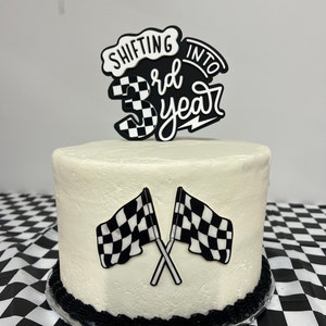 Dirt Bike Party Cake Topper Birthday Party Decor Shifting Into Gear ...