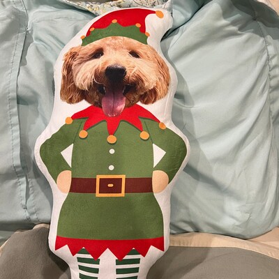 My Face Pillow Custom Personalized Photo Pillow Gift Christmas Elf ...