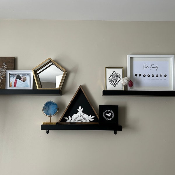 Flower Triangle Wood Sign - Etsy