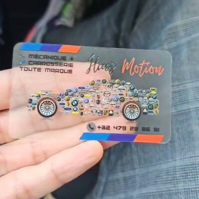 Transparent Business Card, Clear, QR Code, Pvc, Acrylic Frosty Plastic ...