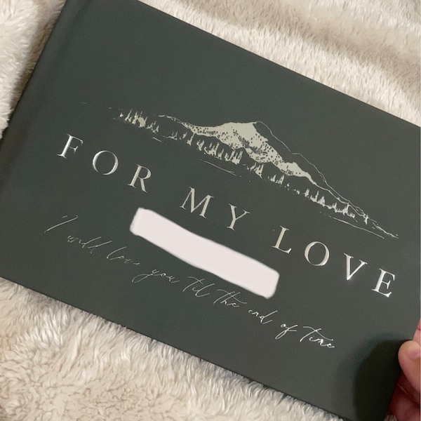 Mountain Wedding Guest Book, Wedding Sign In, Photo Album, Photobook ...