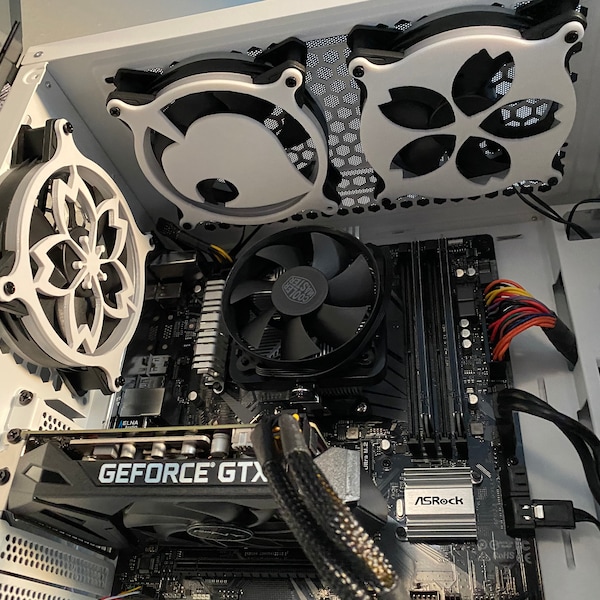 Sakura Cherry Blossom Petals Gaming Computer Fan Shroud / Grill / Cover ...