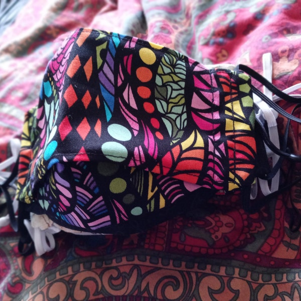 3D Fit Cloth Face Mask 3 Ply With BUILT IN FILTER Non Woven ...