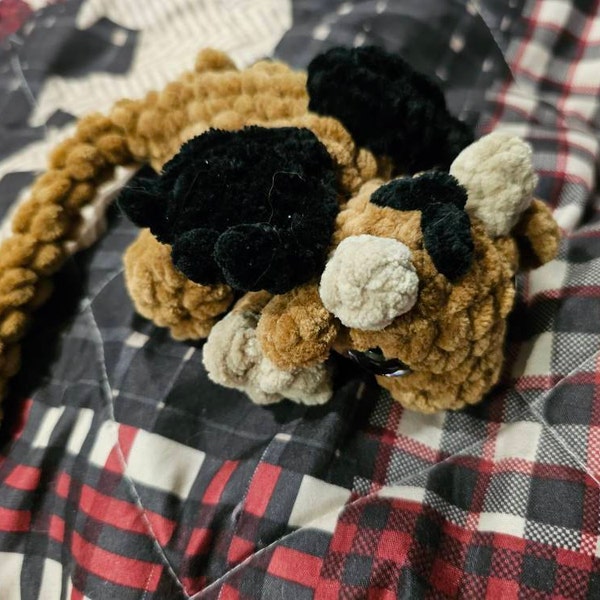 One Crochet Small Baby Dragon Plushie, Handmade Stuffie, Personalised Colours, Amigurumi Toy ...