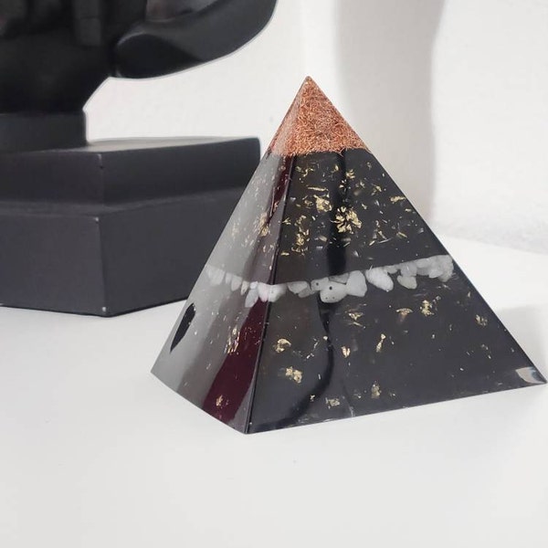 Large Orgone Pyramid Gift for Meditation Pyramid Positive Energy Gift ...