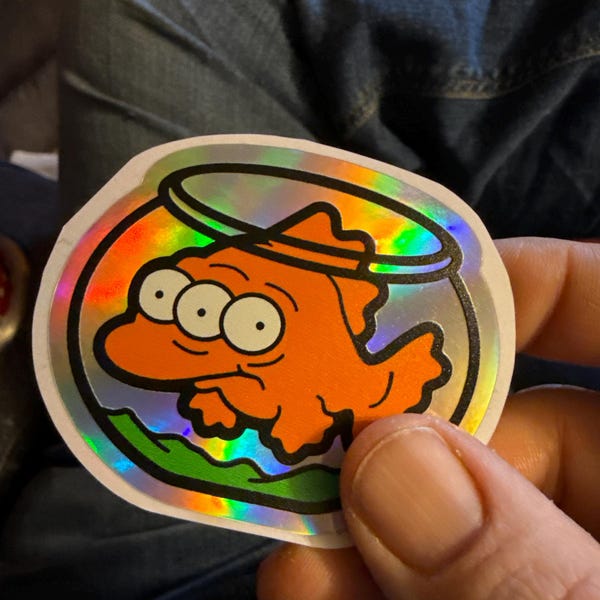 The Simpsons Rainbow Foil Cool Lisa Sticker - Etsy