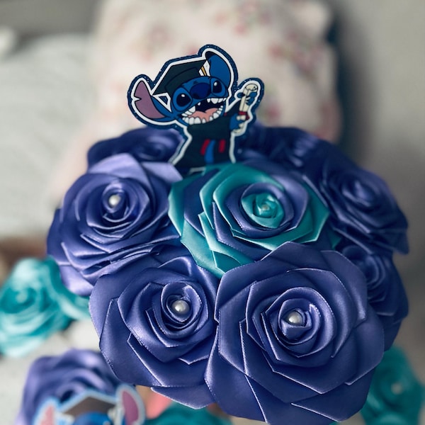Stitch Graduation Toppers for Bouquets & Graduation Leis and Cakes ...
