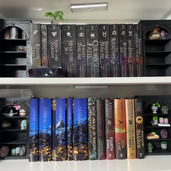 BOOKSHELF BOOKENDS Book Swag Library Bookish Gift Reading 3D Printed - Etsy