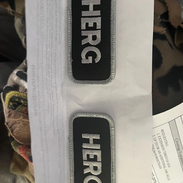 Custom personalized Embroidered Name Tag/ Embroidered Name Patch ...