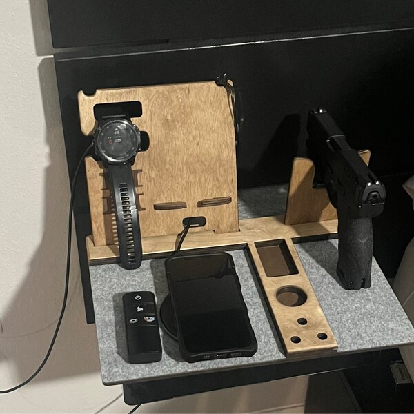 Wooden Dock Station, Police Officer Docking Station, Wood Stand for Gun ...