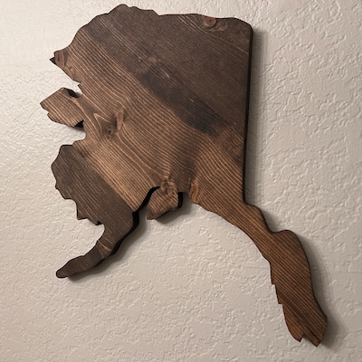 Wooden State Cutout Shape for Signs, Wood State Cutout, Wood State Home ...