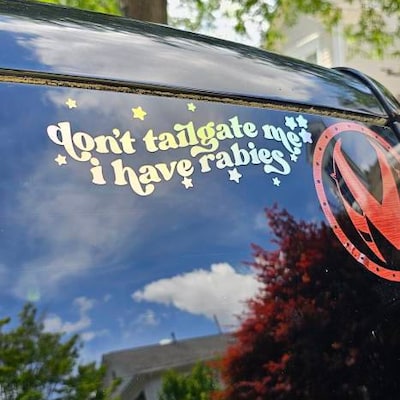 Don't Park Too Close Decal Funny Car Decal, Car Window Decal Sticker ...