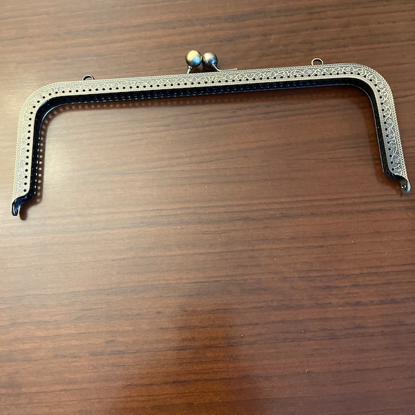 1 Bronze Metal Purse Frame With Sewing Holes 11 Cm, Supplies, Coin ...