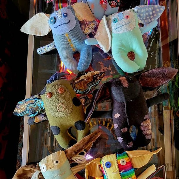 Stuffed Hobbit Pattern Monster Doll, Textile Rag Doll, Gift for Hobbit ...