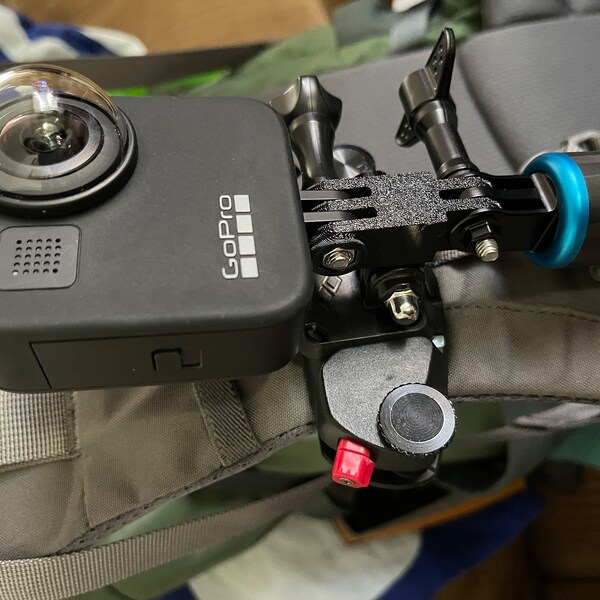 Gopro Chest Mount T Style Adaptor to Mini Extension Pole for Hands Free ...