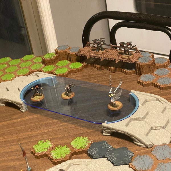 Grass Texture STL Files Hyground Hex Crowns, Terrain for Miniature ...