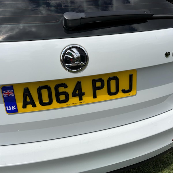4D Number Plates Front and Rear - 3mm I 6mm I Black Border I Car I Van ...