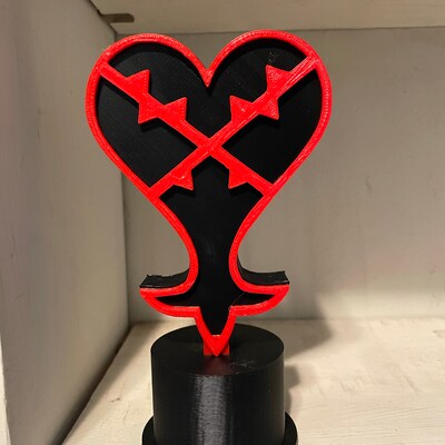Heartless Emblem Statue Kingdom Hearts 3D Printed Figurine - Etsy
