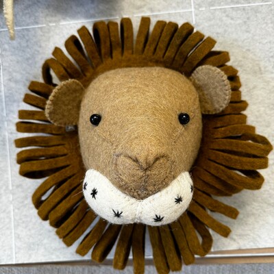 Felt Donkey Head Stuffed Donkey Head Kids Room Head Kids Animal Head ...