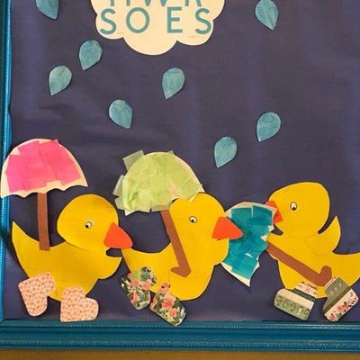 Rainy Day Duck Craft Template - Etsy