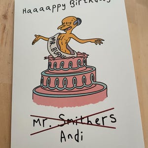 Ralph Wiggum Simpsons Funny Birthday Card, Funny Greetings Card ...