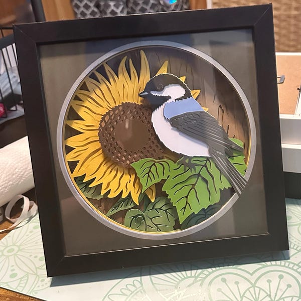 3d Spring Tree Shadow Box Svg, 3d Spring Tree Svg, 3d Shadow Box Svg ...