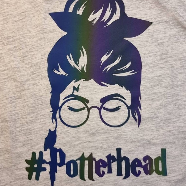 Potter Kopf Mädchen SVG, Momlife SVG, Fantasy SVG, Messy Bun SVG ...