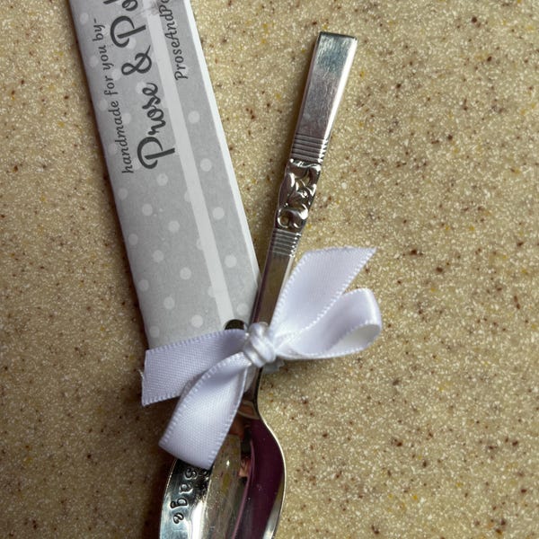 Antique Silver Baby Spoon, Personalized Baby Gift, Newborn Present ...
