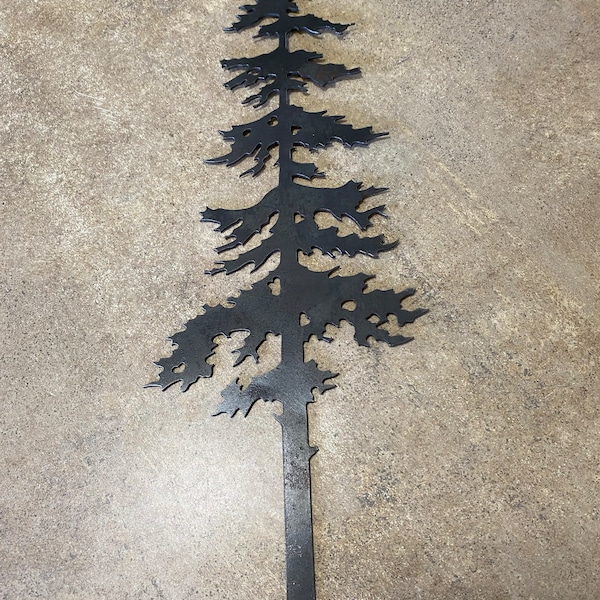 Fir Tree Metal Wall Art - Etsy