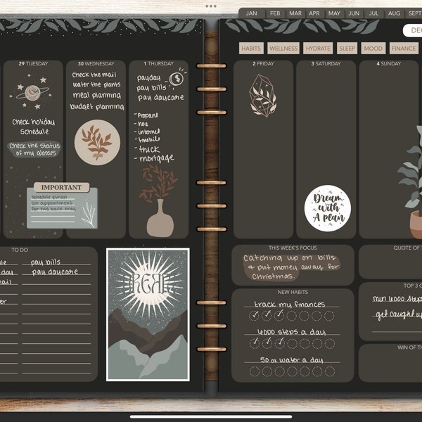 Digital Stickers | Boho Mystic Animal Nature Sticker Pack | iPad ...