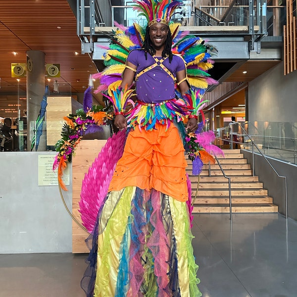 4ply Showgirl Feather Shawl/ Carnival Feather Scarf/ Stage Show Feather ...