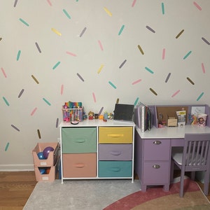 Sprinkle Wall Decals Confetti Wall Decal Set, Vinyl Wall Decals, Wall ...
