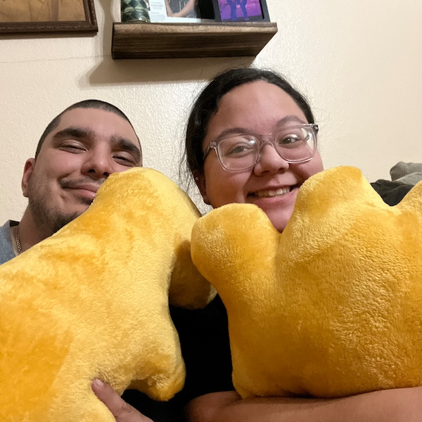 Dinosaur Chicken Nugget Shaped Pillow. Super Sized Dino Nuggie. Fun ...