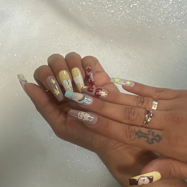 Toro Inoue Dokodemo Issyo Press-ons Nails - Etsy