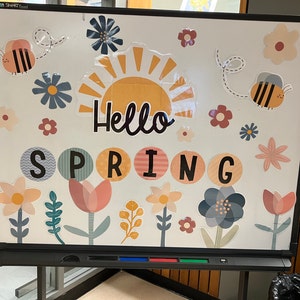 Happy Place Printable Classroom Calendar Bulletin Board Set, With ...