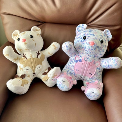 One Sleeper Memory Bear, Keepsake Bear, Memorial/ Personalized Baby ...