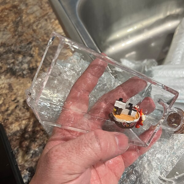 One Piece Anime Gift Thousand Sunny Ship in a Bottle Pirate Desk ...