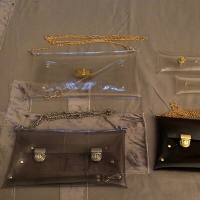 Classic Transparent Clear Clutch Bag,classic Transparent Clear Purse ...