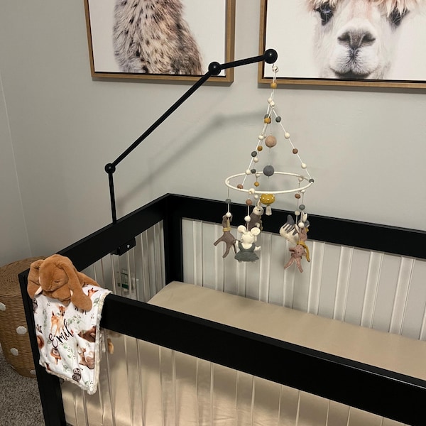 Baby Mobile Arm, Wooden Baby Mobile Holder, Crib Baby Mobile Attachment ...