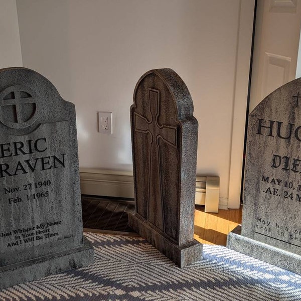 Evil Soul Studios LIFE SIZE Vintage Series Rest Gently Tombstone ...