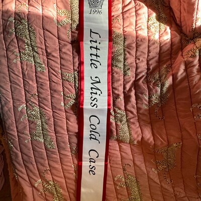 Custom Embroidered Sash/ Monotype Corsiva Font - Etsy