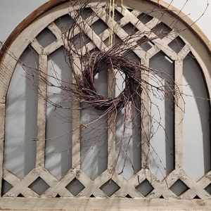 Handmade Decorative Natural Birch WINDOW FRAME Wreath Picture - Etsy
