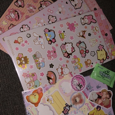 Sanrio Characters Holographic Seal Sticker Sheet - Etsy