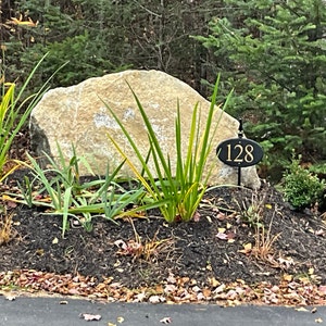 ADDRESS SIGN carved Stone House Number / Marker Plaque / Slate ...