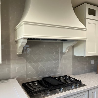 Angled Style Range Hood With Strapping - Etsy