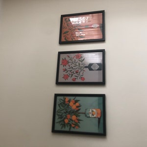 5 Pack of Funky Postcards/mini A6 Illustrated Art Prints. Plants ...