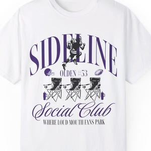 Custom Football Cheer Mom Shirt Personalized Sideline Social Club Shirt ...