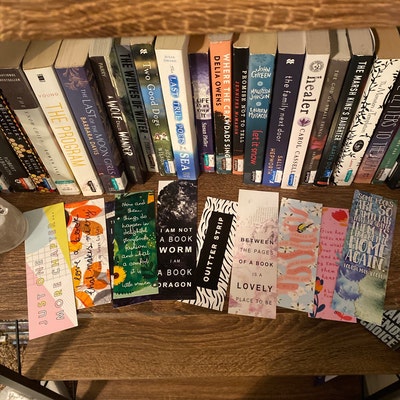 Book Lover Bookmark Set Bookmark Bundle Five Bookmarks Literary Gift - Etsy
