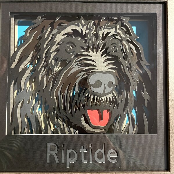 Cockapoo 3D Layer SVG/ Colorful Dog 3D Mandala/ 3D Dog Shadow Box ...