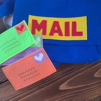 Sewing Pattern, Mail Bag With Working Envelopes, Valentine Mail Set ...